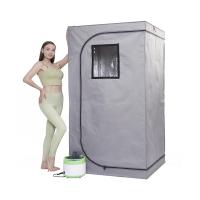 China Portable 4L Capacity Steam Sauna White/Beige/Black/Gray Color 0-99 Minutes Time Control 110-120V AC 60Hz 1500W Power for sale