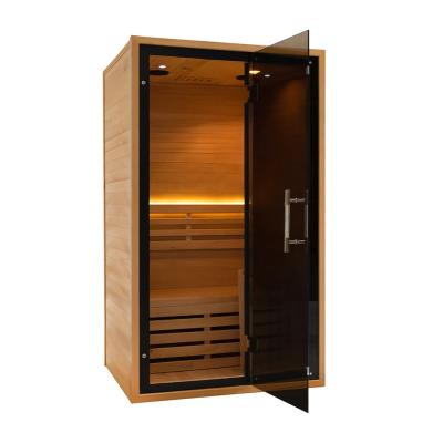 China Computer Controlled Hemlock / Cedar Home Sauna Room With 1750W Power for sale