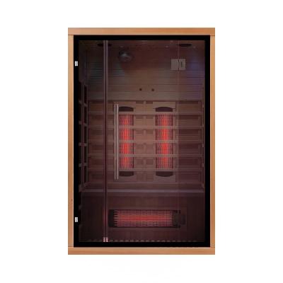 China 1750W Hemlock / Cedar Home Sauna Room With Safety System In Wood Color Rectangular Shape for sale