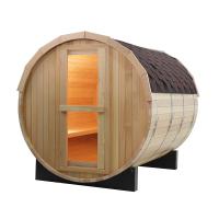China 2-8 People Wood Sauna Barrel Sauna Wood Easy Installation 15-99 MIN Time Range for sale