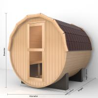 China 2-8 People Wood Sauna Barrel Sauna Wood Easy Installation 15-99 MIN Time Range for sale