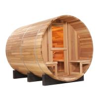 China Wooden Handle Barrel Sauna Heater Easy Installation Wood Color Elegant Design for sale