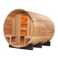China Wooden Handle Barrel Sauna Heater Easy Installation Wood Color Elegant Design for sale