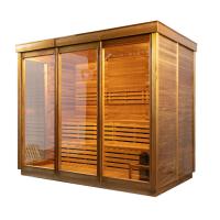 China Modern LED Light Steam Sauna Room With 6KW Stove Heater And Ozone Generator For Ideal Temperature Control for sale
