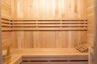 China Red Cedar Steam Sauna Room With LED Light And Ozone Generator Modern Design 15~90℃ Temperature Range for sale