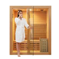 China Canadian Hemlock Ozone Saunas Outdoor Sauna And Steam Room For SPA Center for sale