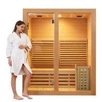 China Canadian Hemlock Ozone Saunas Outdoor Sauna And Steam Room For SPA Center for sale