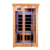 China FSC Canadian Hemlock Infrared Sauna For Two Person for sale