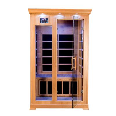 China FSC Canadian Hemlock Infrared Sauna For Two Person for sale