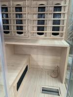 China Residential 4 Person Wooden Steam Sauna Room Hemlock Infrared Steam Combine for sale