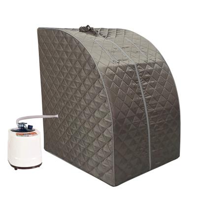 China SMARTMAK Remot Control Indoor Portable Steam Sauna Tent With 2L Steamer for sale