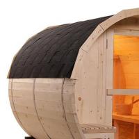 China 4 Person Redwood Outdoors Sauna Room Garden Pine Wood Wine Barrel Sauna for sale