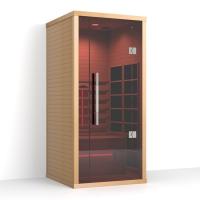 China 60 degree Home Sauna Wooden Personal Far Infrared Sauna 1350w for sale