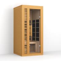 China Single Person Hemlock Wood Far Infrared Sauna Room With Oxygen Ionizer for sale