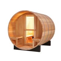 China Canadian Hemlock Wood Barrel Sauna Room Outdoor 4500W for sale