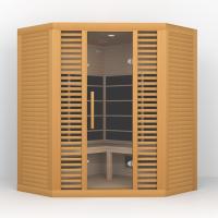China 3-5 Person Low Emf Corner Infrared Sauna Room Red Light Therapy 2300W for sale