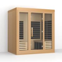 China Indoor Hemlock Wood Full Spectrum Infrared Sauna Room 4 Person for sale