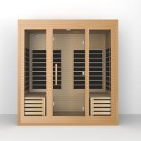China Indoor Hemlock Wood Full Spectrum Infrared Sauna Room 4 Person for sale