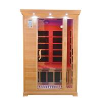 China Two Person Infrared Cabin Sauna Room Canadian Red Cedar Wood 1350W for sale