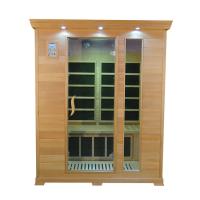 China Hemlock Chromotherapy Infrared Home Sauna Room 3 Person 240V for sale