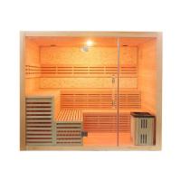 China 6 Person Canadian Cedar Steam Sauna Cabin Room Family Red Light Sauna 6000W for sale