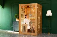 China Commercial Redwood Cedar Steam Sauna Room 1 Person for sale