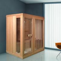 China ODM Double Bench 2 Person Home Sauna Room Indoor Solid Wood for sale