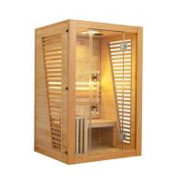 China 2 Person Red Cedar Steam Sauna Room Indoor Sauna House 6000w for sale