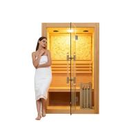 China Smartmak 3kw Steam 3 Person Cedar Steam Sauna For Weight Loss Therapy for sale