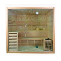 China OEM Traditional Hemlock Residential Steam Room Sauna Unit For Home 4 Person for sale