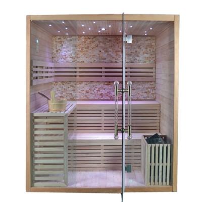 China OEM Traditional Hemlock Residential Steam Room Sauna Unit For Home 4 Person for sale