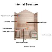 China ODM Wooden Traditional Steam Outdoor Dry Sauna Room for 6 Person for sale