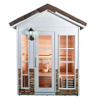 China Waterproof 3 Person Finnish Outdoor Dry Sauna Backyard for sale