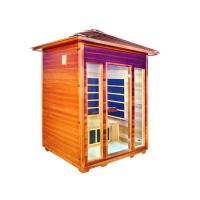 China OEM Far Infrared Sauna Outside Red Cedar 4 Person Outdoor Sauna for sale