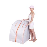 China Small Wellness Spa 1 Person Portable Infrared Sauna Box With Foldable Chair for sale