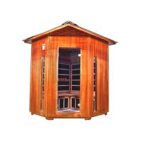 China Canadian Hemlock Far Infrared Outdoor Home Sauna For Backyard 4 Person for sale