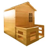 China Canadian Hemlock Wood Outdoor Traditional Sauna 2 person for Backyard for sale