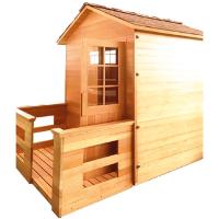 China Red Cedar Wood Outdoor Dry Sauna 2 Person With Electric Stove for sale