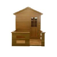 China Red Cedar Wood Outdoor Dry Sauna 2 Person With Electric Stove for sale