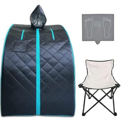 China 700W-1000W One Person Portable Infrared Sauna Tent for Home Beauty Spa for sale