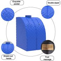 China 1050W Folding Smartmak Portable Steam Sauna With Foot Massage for sale