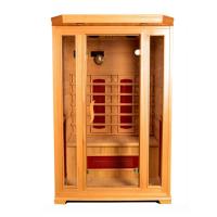 China Custom Home Hemlock 2 Person Infrared Sauna Room With Oxygen Ionizer for sale