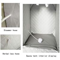 China SASO Certificated 1 Person Portable Steam Sauna Tent Full Body for sale