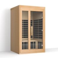China Hemlock 2 Person Infrared Sauna Cabin For Home Indoor for sale