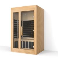 China Hemlock 2 Person Infrared Sauna Cabin For Home Indoor for sale