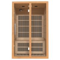China Home Canadian Red Cedar Wood 2 Person Infrared Sauna For Body Sculpting for sale