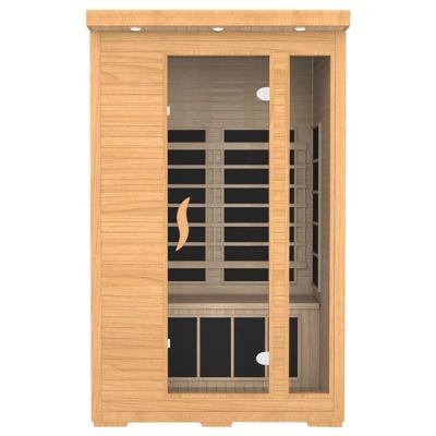 China Home Canadian Red Cedar Wood 2 Person Infrared Sauna For Body Sculpting for sale