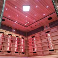 China Smartmak Hemlock Infrared Steam Sauna Home Wet Sauna 4 Person for Detoxification for sale