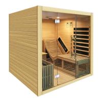 China ISO9000 Full Spectrum Combined Infrared Steam Sauna Room For Family 3 Person for sale