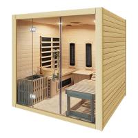 China ISO9000 Full Spectrum Combined Infrared Steam Sauna Room For Family 3 Person for sale